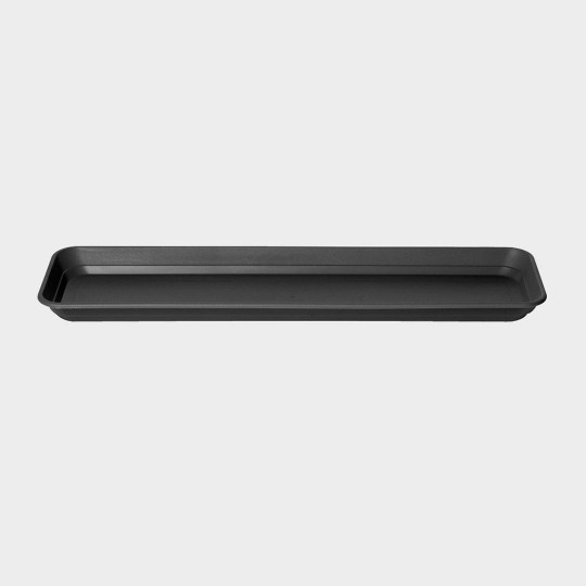 Black 100cm Plastic Trough Tray - Goldcliff Garden Centre