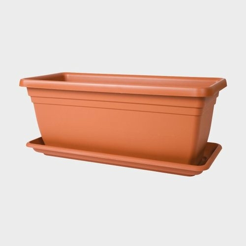 Terracotta Deep Plastic Trough 80cm - Goldcliff Garden Centre